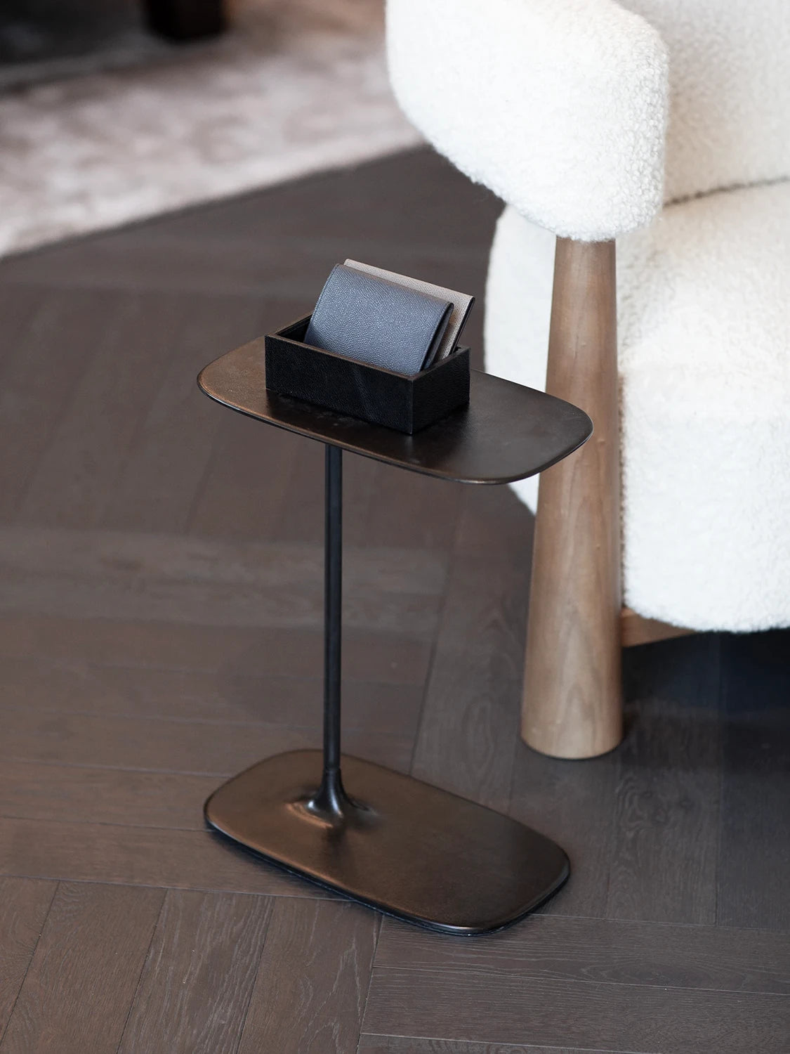 FLUID - Low Side Table - Polished Aluminium